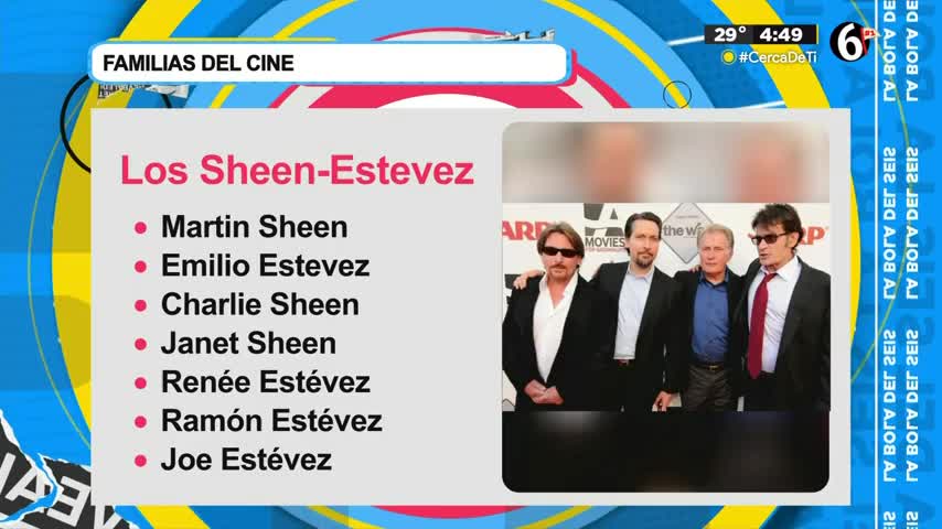 Estas son las familias más famosas del cine