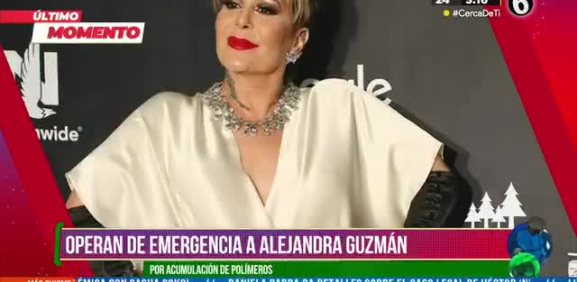 Alejandra Guzmán es operada de emergencia por acumulación de polímeros