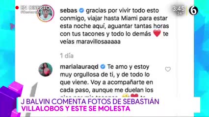 'Trollea' Jbalvin a Sebastián Villalobos en Instagram