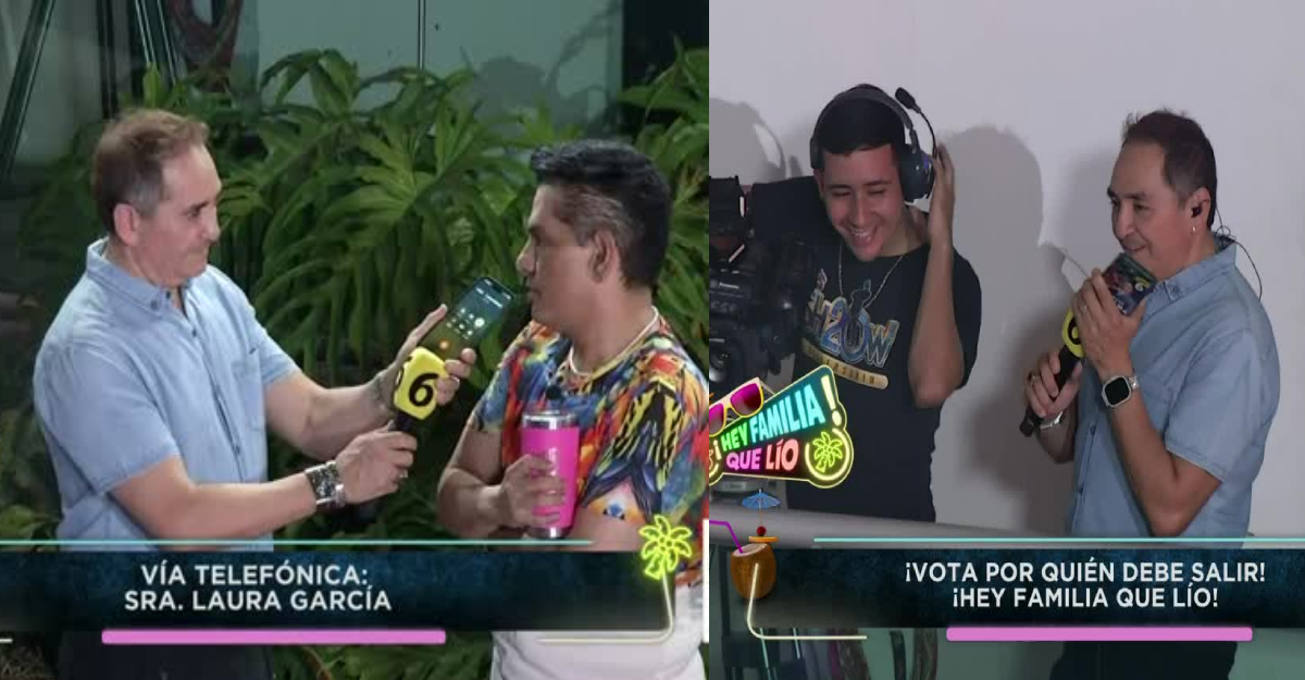 Camarógrafo de 'Canal 6' les pide regalitos a Laura y Jerry Garza