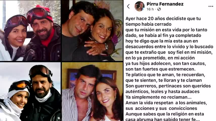 'El Pirru' dedica emotivo mensaje a Mariana Levy
